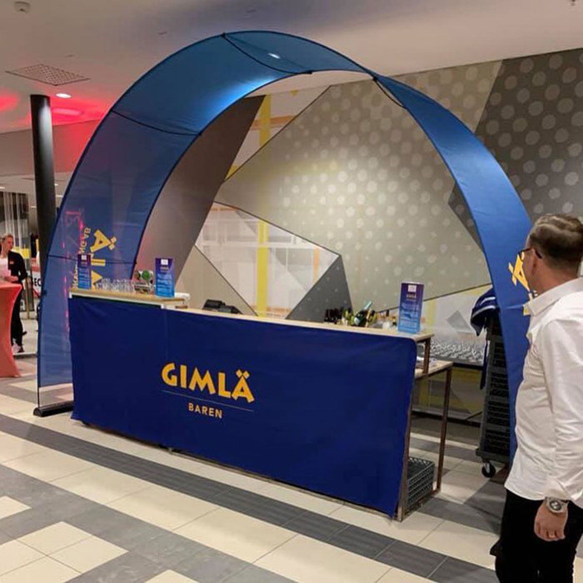 Portable, Branded Arches for Indoor Events