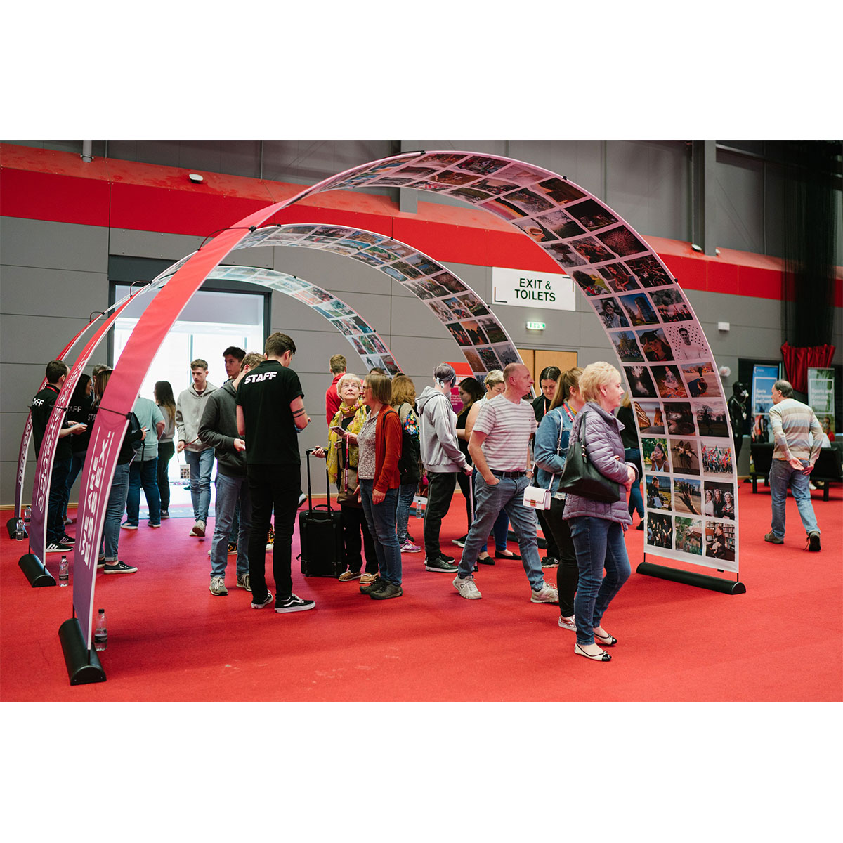 Portable, Branded Arches for Indoor Events