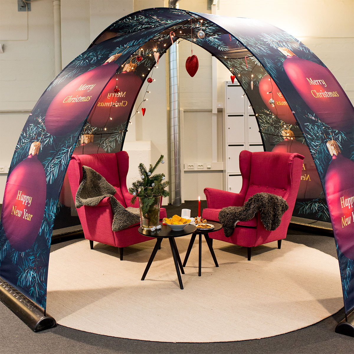 Portable, Branded Arches for Indoor Events