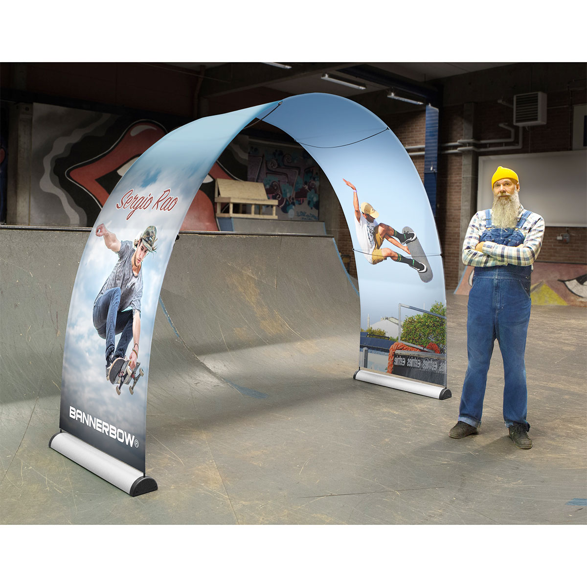Portable, Branded Arches for Indoor Events
